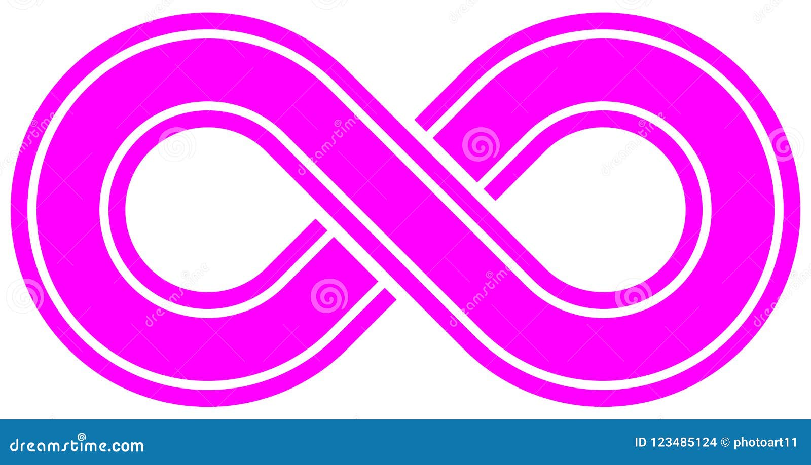 Infinity Symbol Purple - Outlined with Discontinuation - Isolate Stock ...