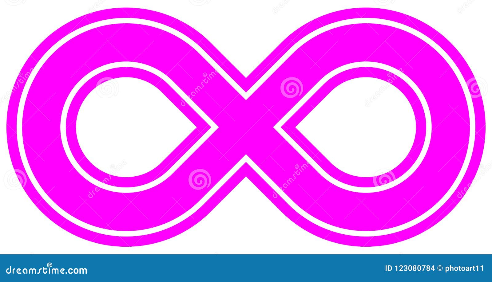 Infinity Symbol Purple - Outlined - Isolated - Vector Stock Vector ...