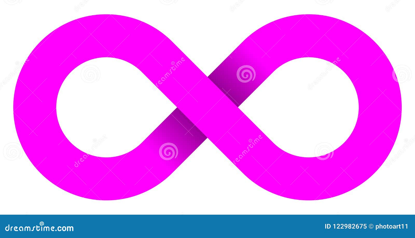 Infinity Symbol Purple - Simple with Shadow - Isolated - Vector Stock ...