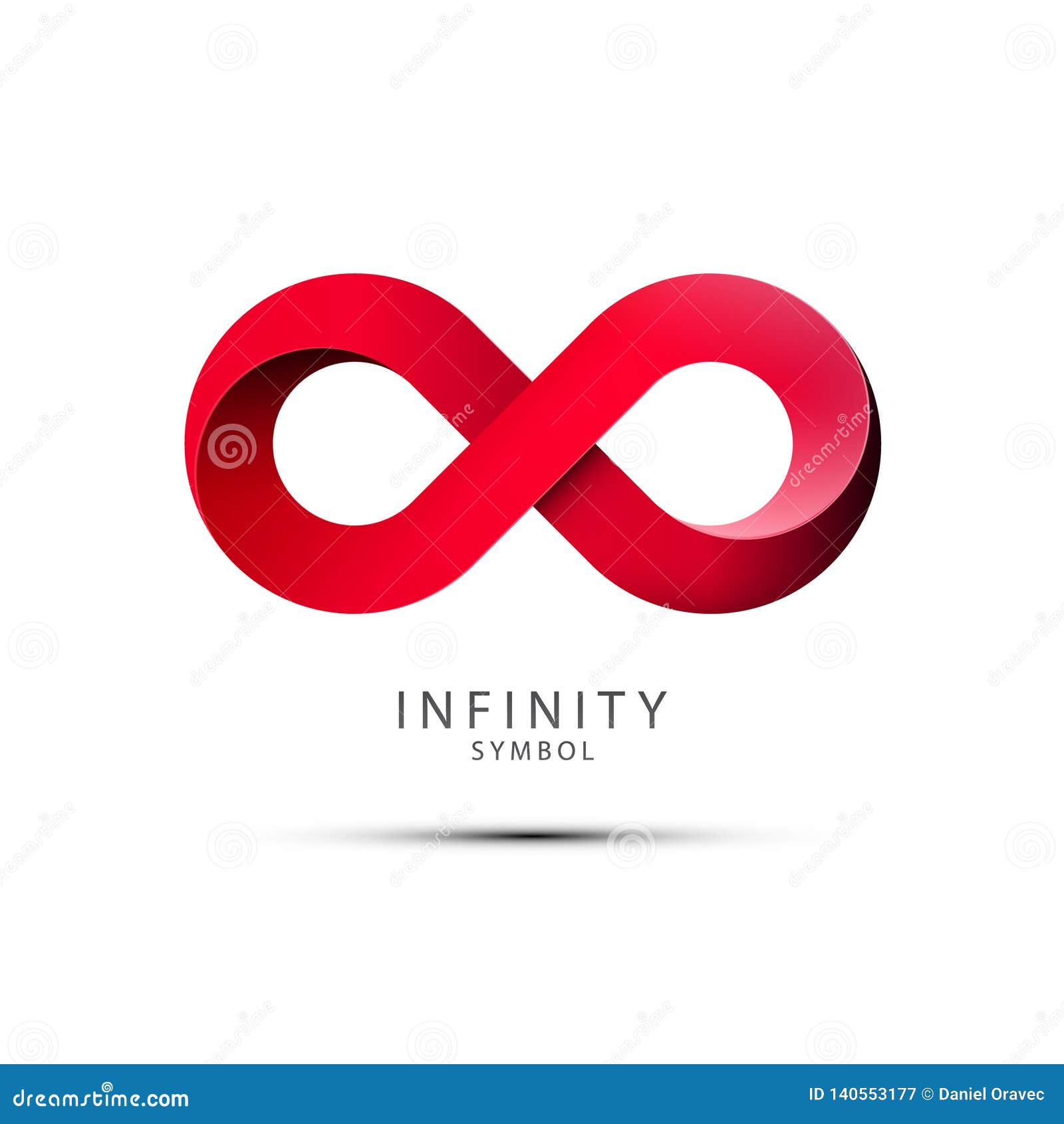Infinity Symbol. Red Endless Icon Stock Vector - Illustration of logo ...