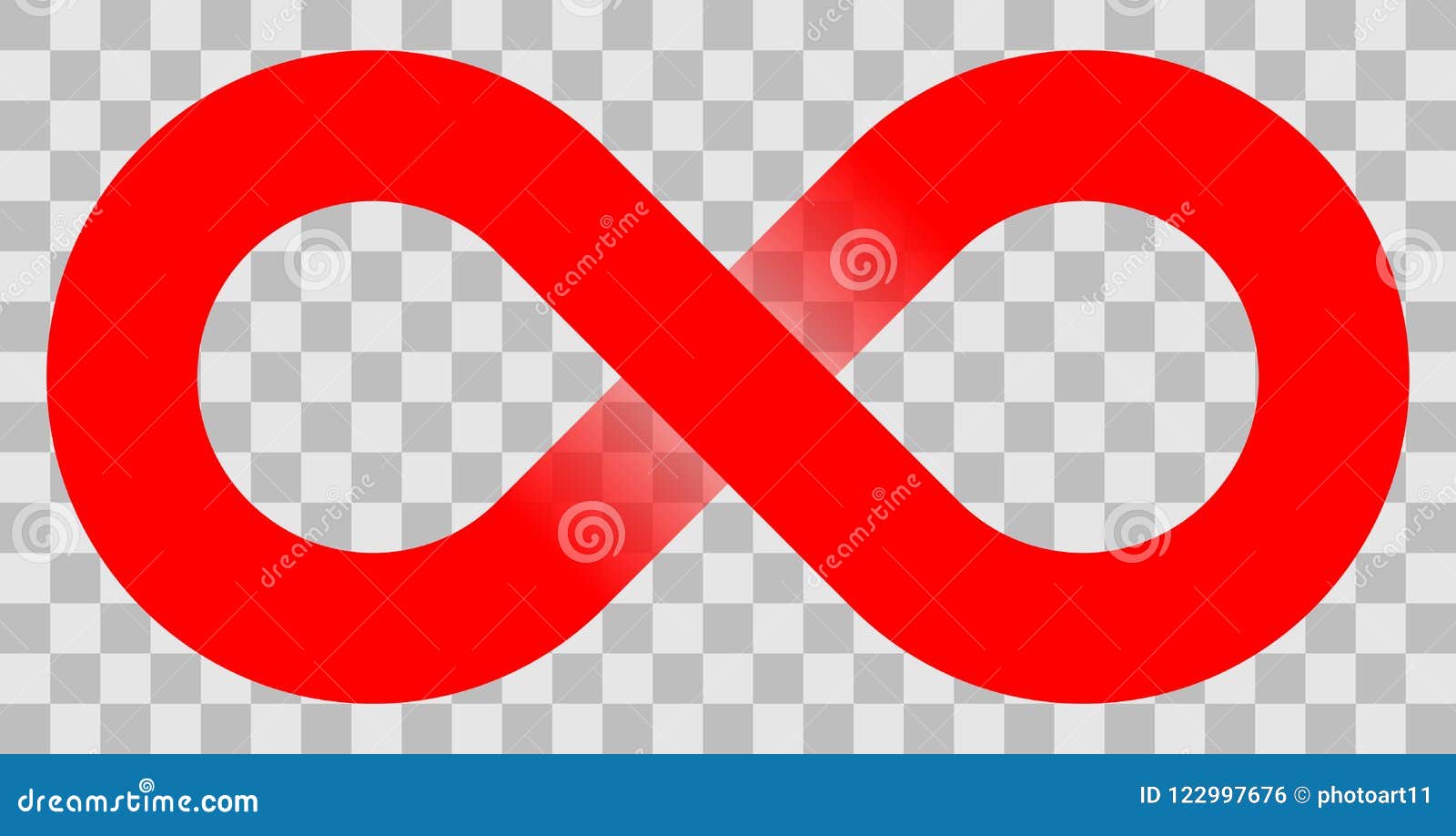 Infinity Symbol Red - Simple with Transparency Eps 10 - Isolated Stock ...
