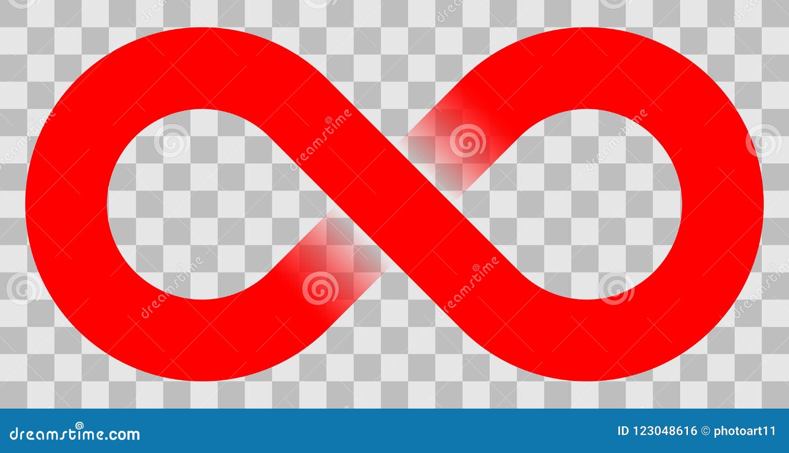 Infinity Symbol Red - Simple with Transparency Eps 10 - Isolated Stock ...