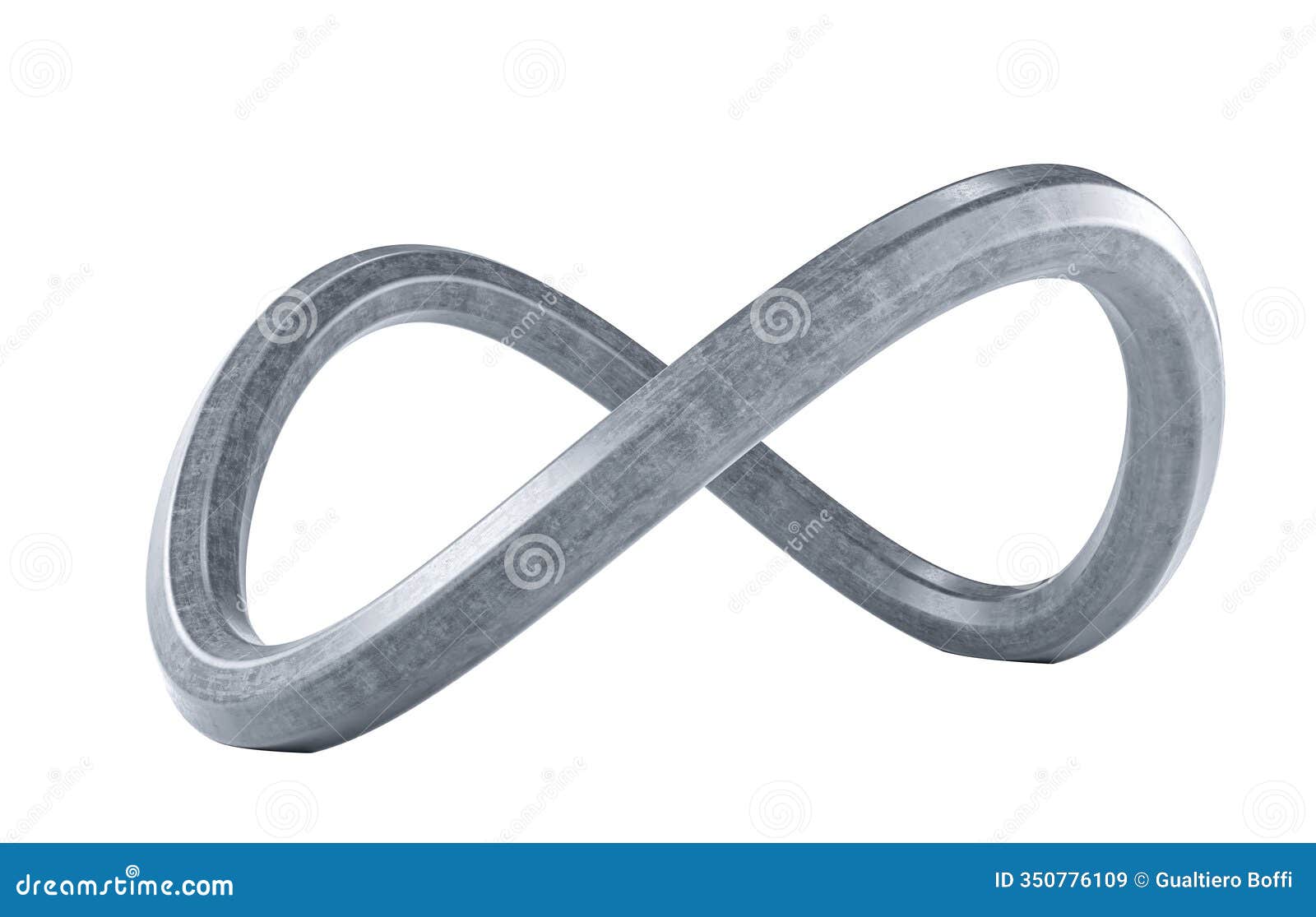 Infinity Symbol Rotating Brushed Metal Loop Stock Illustration ...