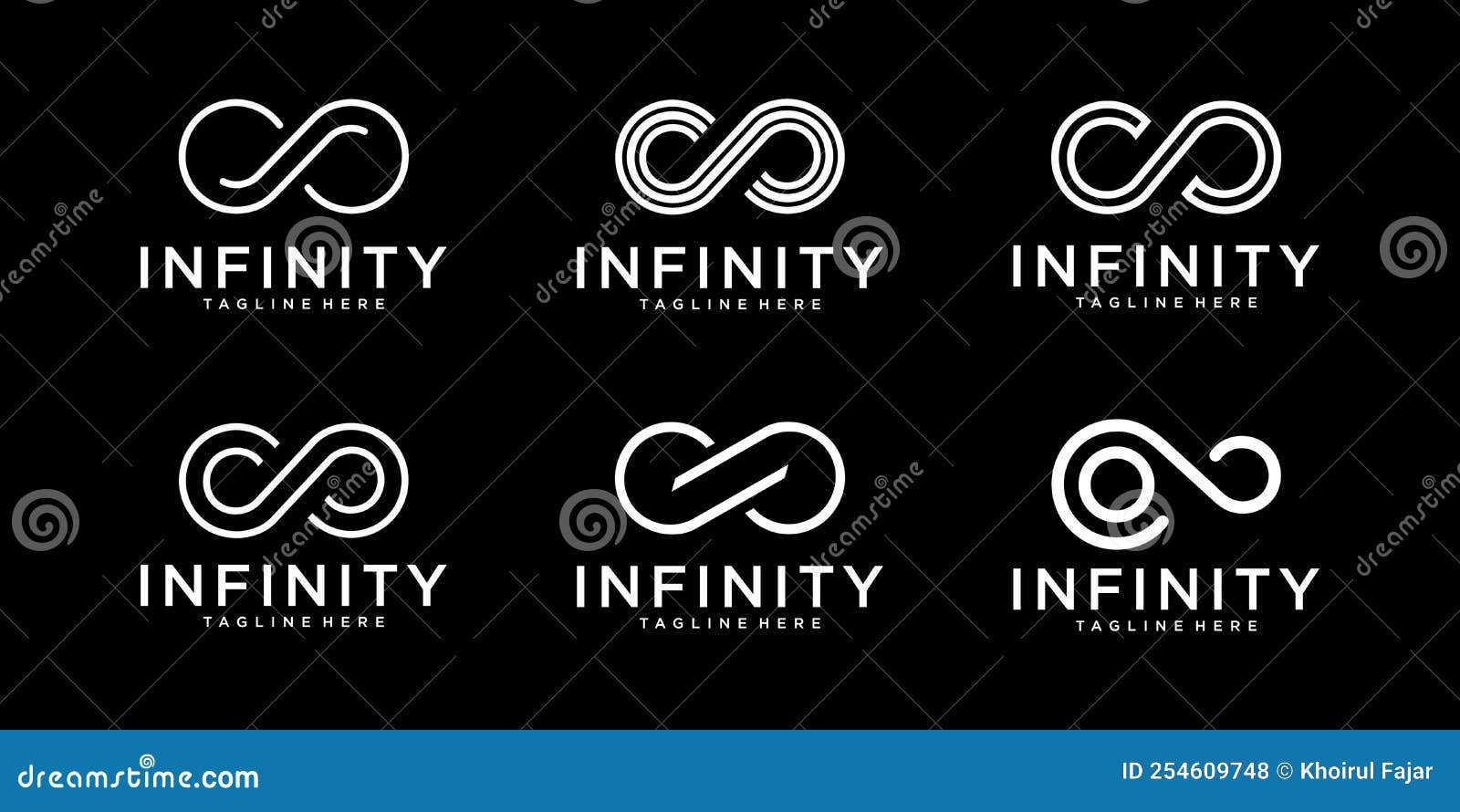 Infinity Symbol Set. Infinity Icon Stock Vector - Illustration of ...
