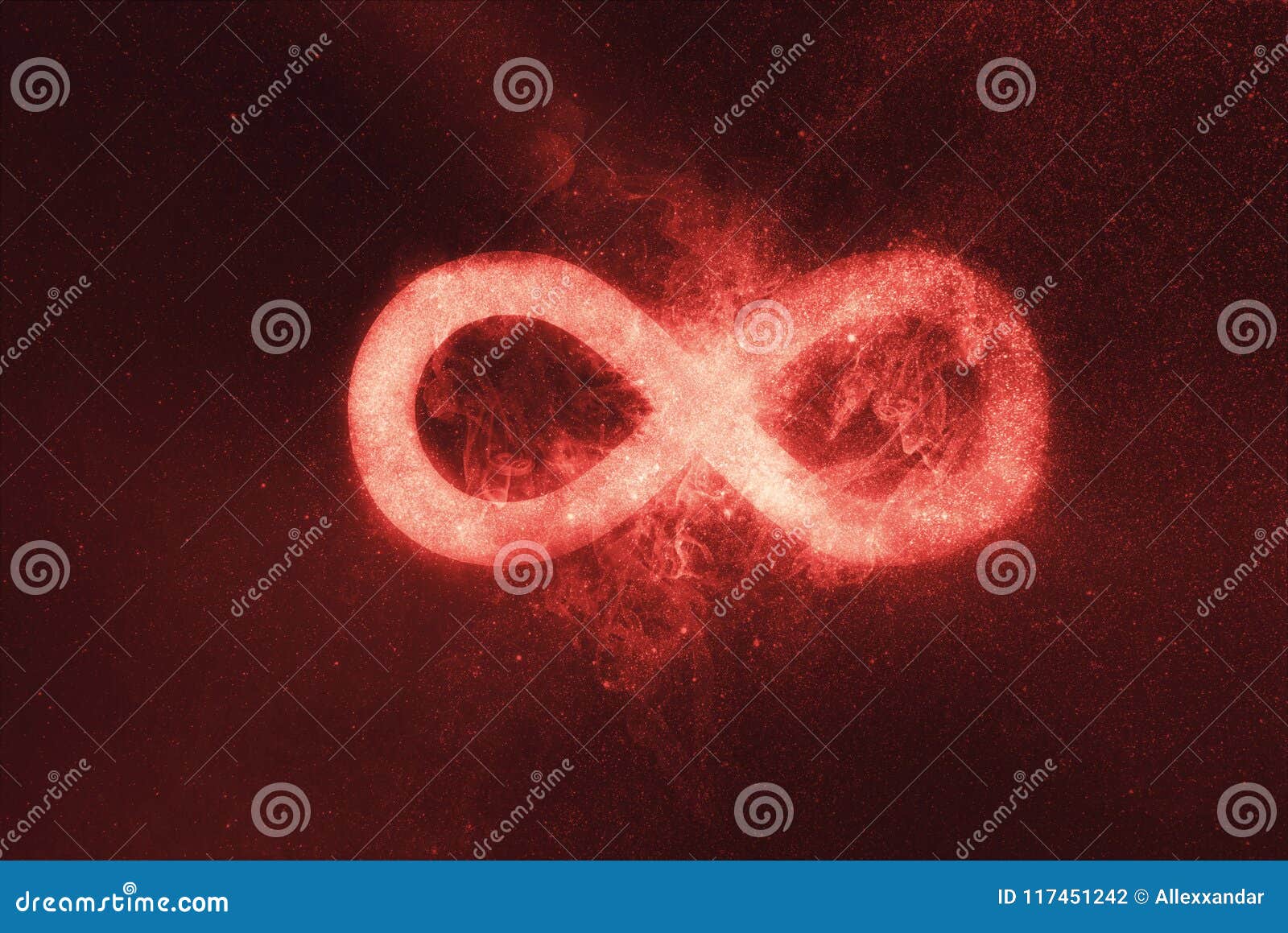 Infinity Symbol or Sign. Abstract Night Sky Background Stock Photo ...