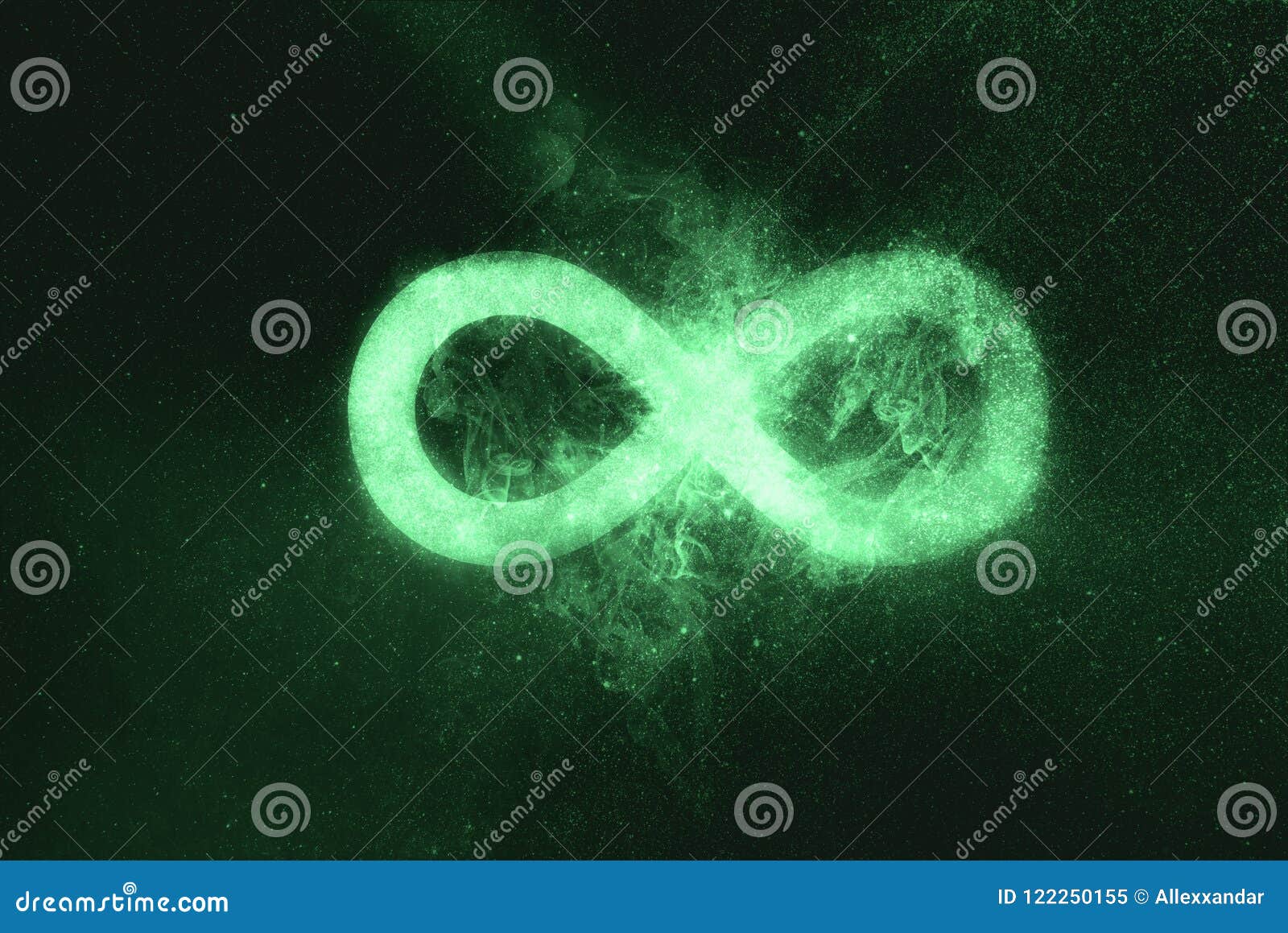 Infinity Symbol or Sign. Green Symbol Stock Illustration - Illustration ...