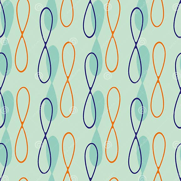 Infinity Symbol Sign Vector Seamless Pattern Background. Geometric ...