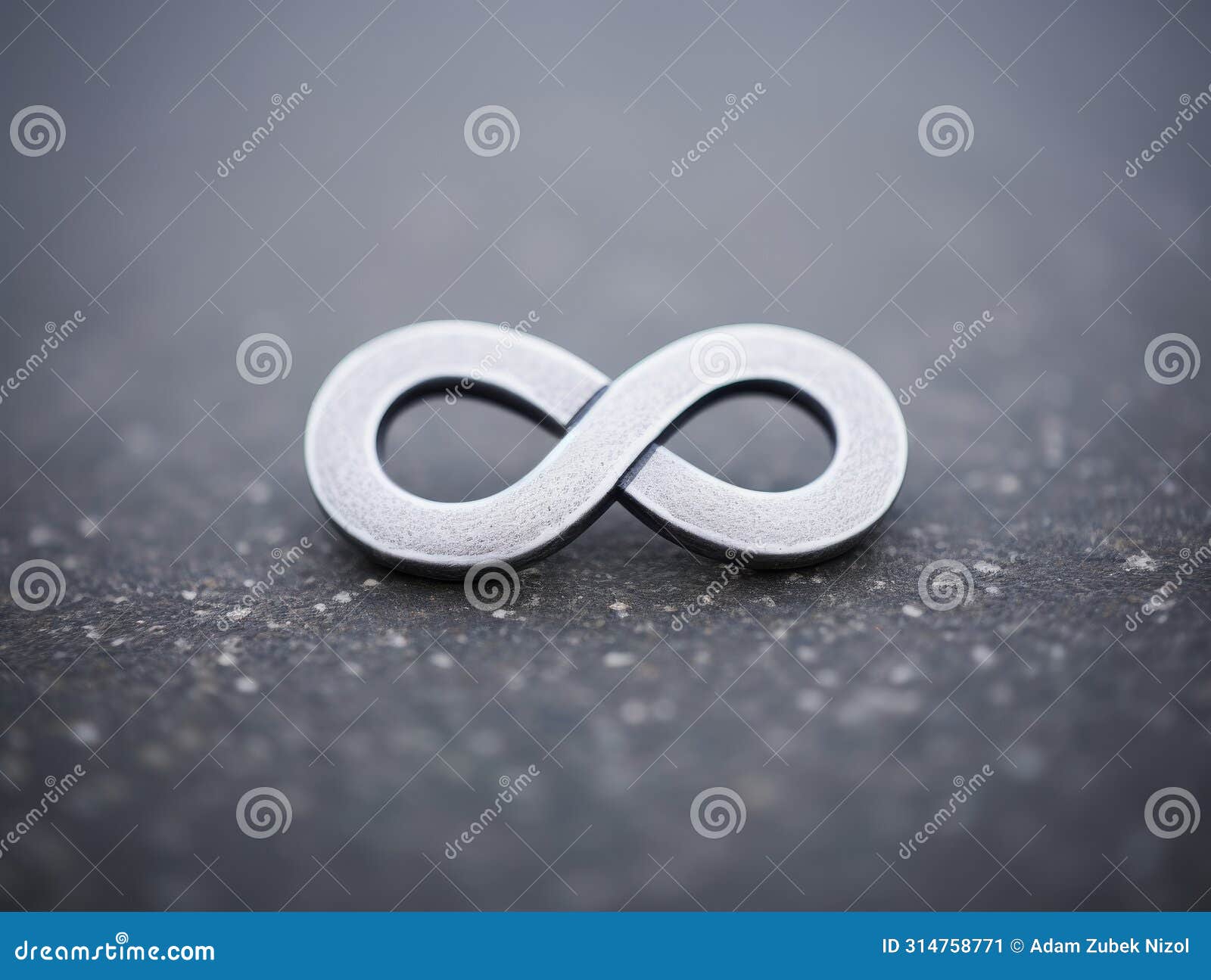 Infinity Symbol on a Textured Surface Stock Illustration - Illustration ...