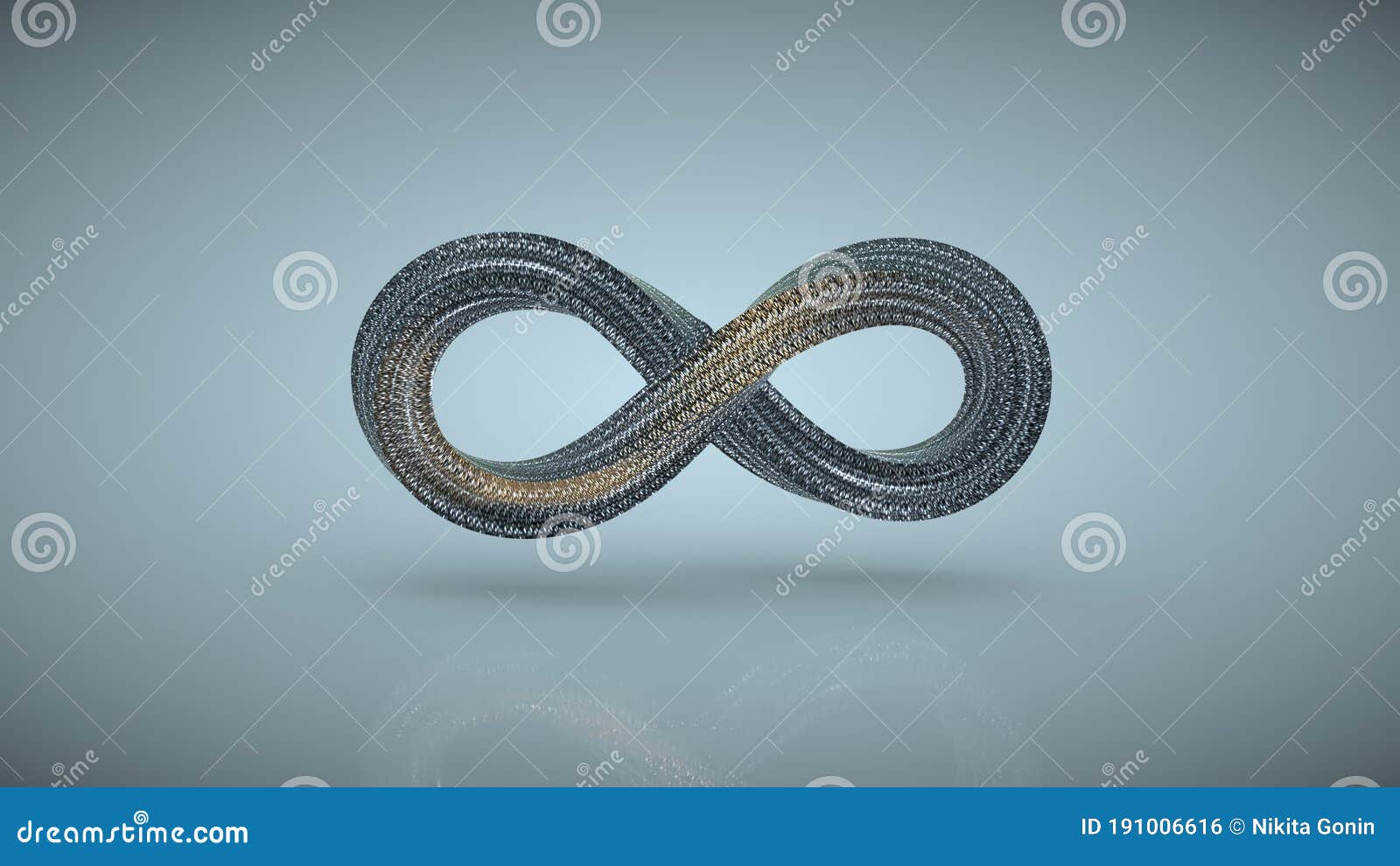 Infinity Symbol is Twisting 3D Rendering Illustration Stock ...