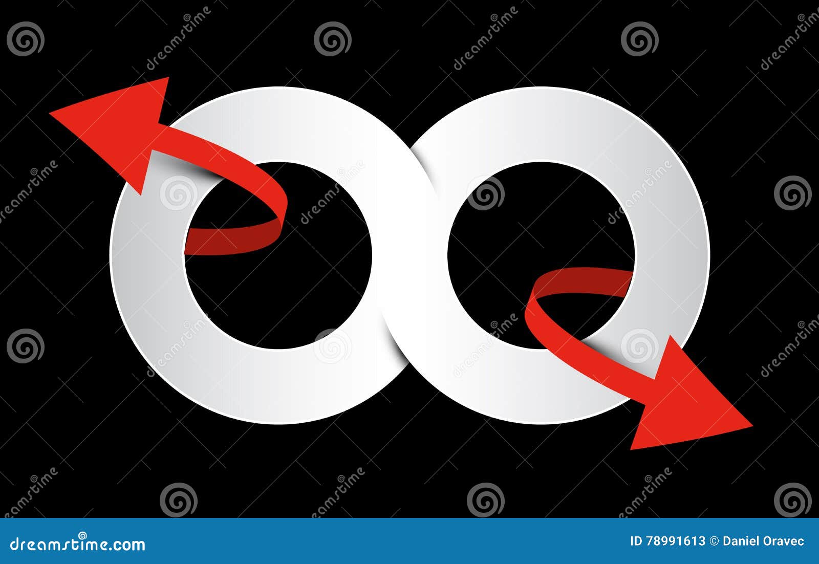 Infinity Symbol. Vector Eight - Endless Paper Sign Stock Vector ...