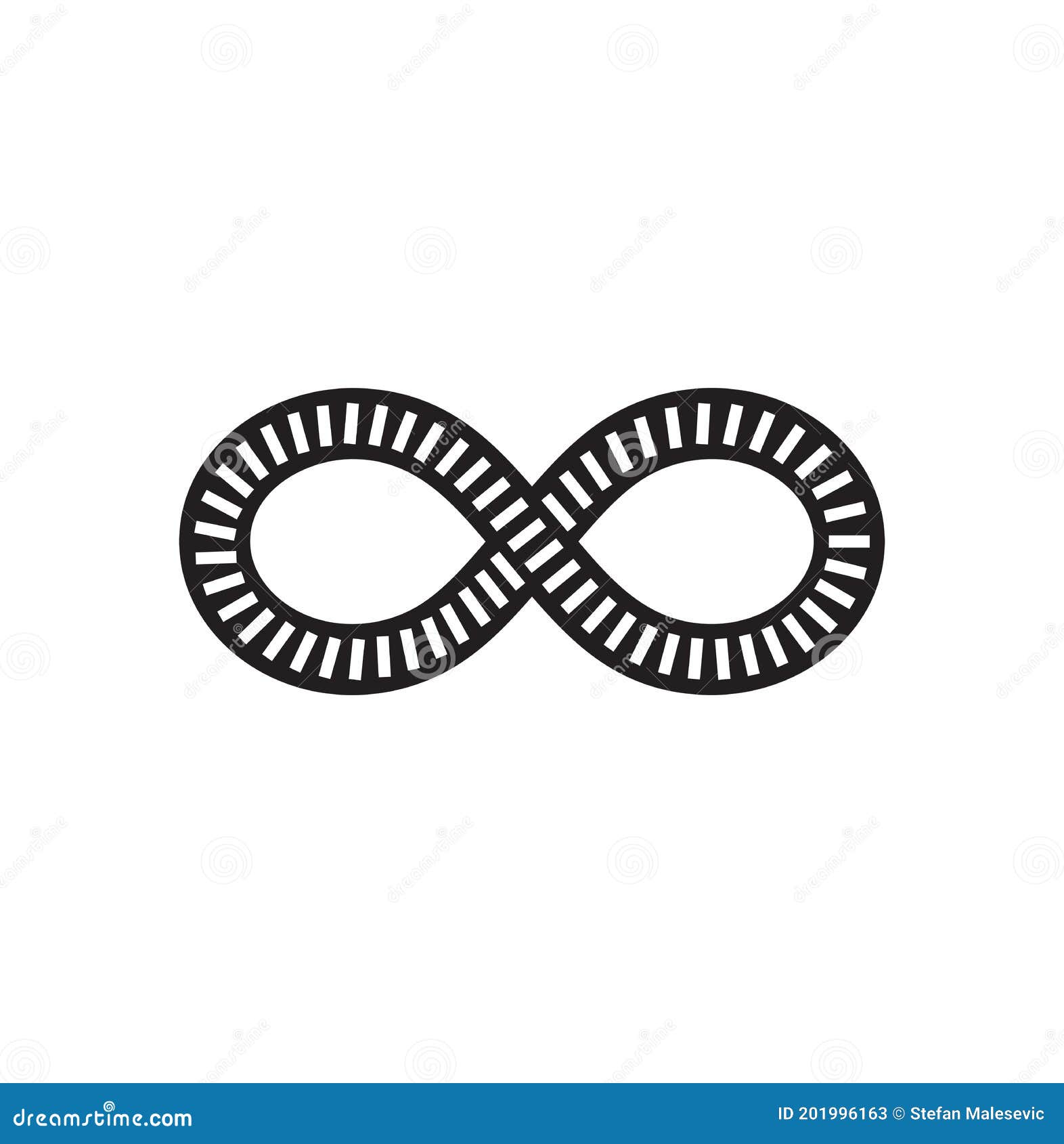 Infinity symbol stock vector. Illustration of circle - 201996163