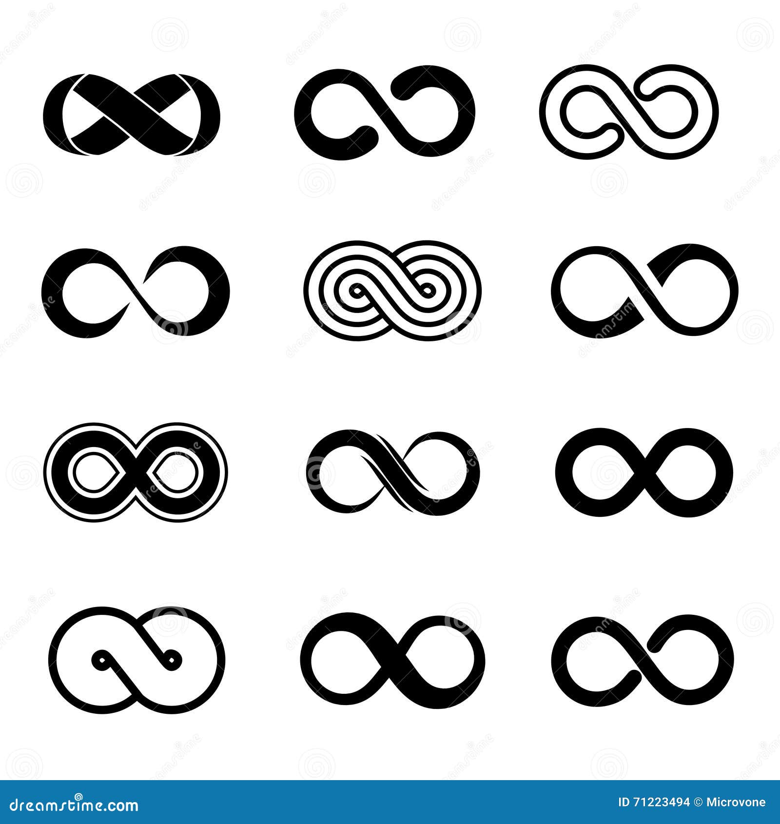 Infinity symbol vector set stock vector. Illustration of eternity ... Infinity symbol vector set stock vector. Illustration of eternity ...