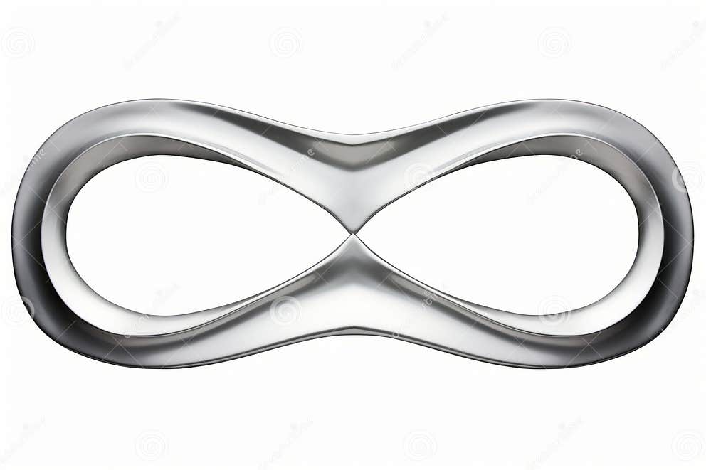 An Infinity Symbol on a White Background Stock Photo - Image of ...