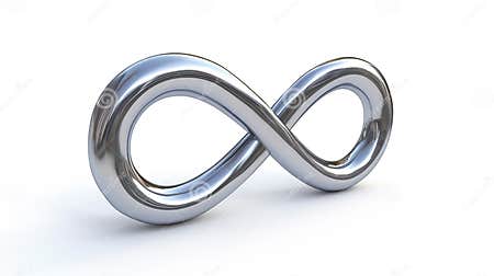 Infinity Symbol on a White Background. Generative AI Stock Illustration ...
