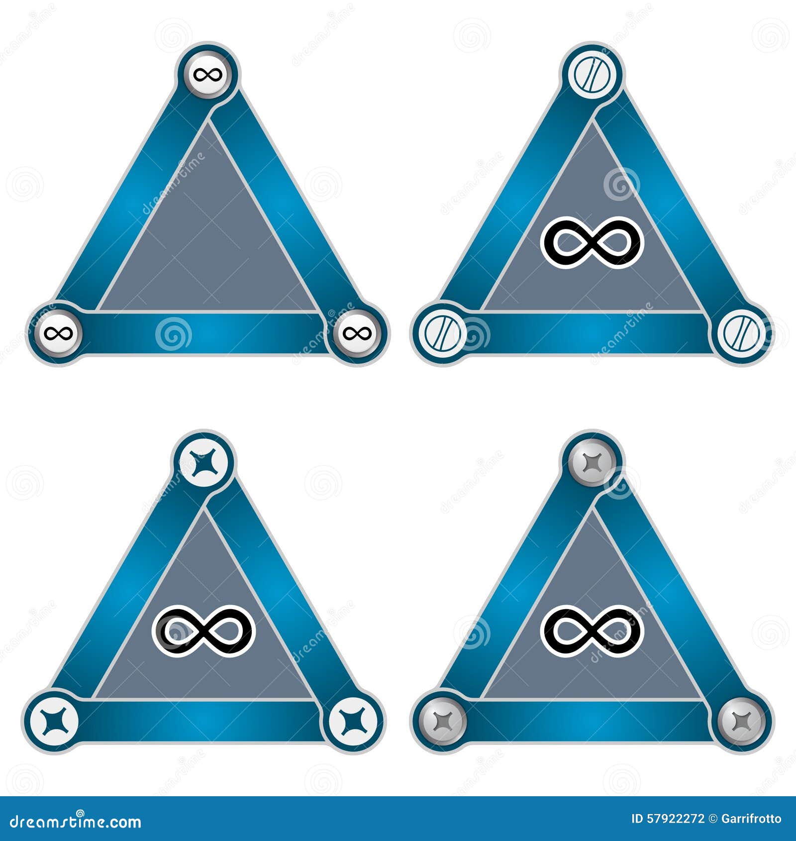 Infinity symbols stock vector. Illustration of border - 57922272