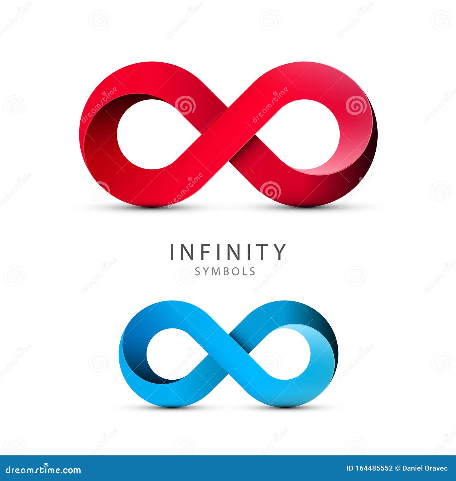 Infinity Symbols. Vector Loop Icons Stock Vector - Illustration of ...