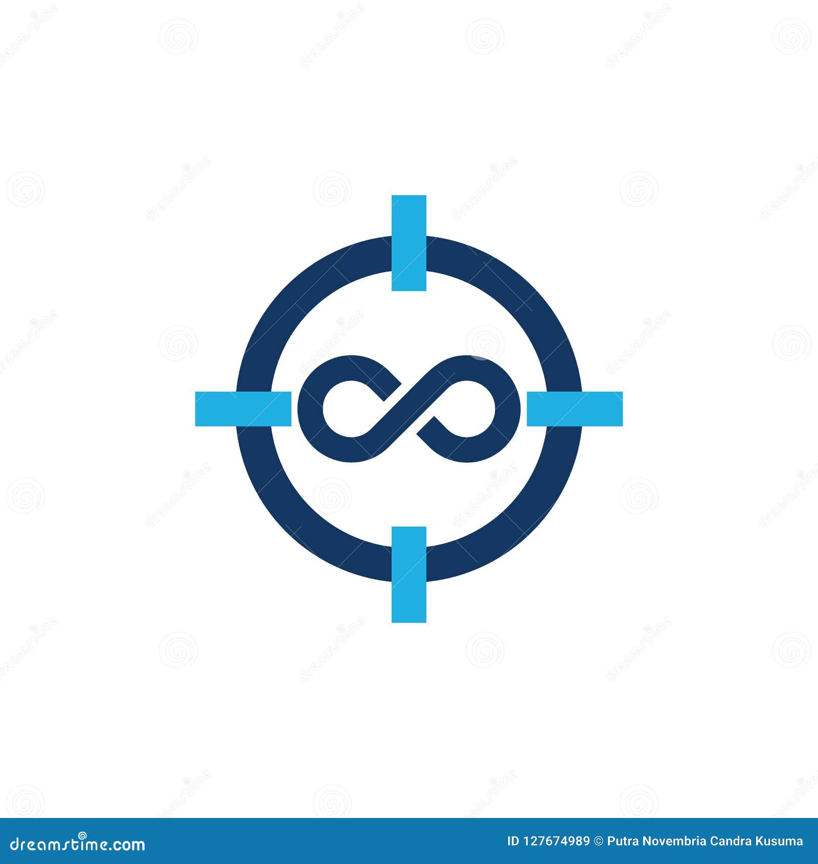 Infinity Target Logo Icon Design Stock Vector - Illustration of company ...