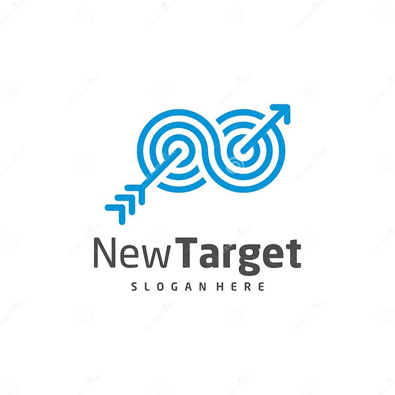 Infinity Target Logo Vector Template, Creative Target Logo Design ...