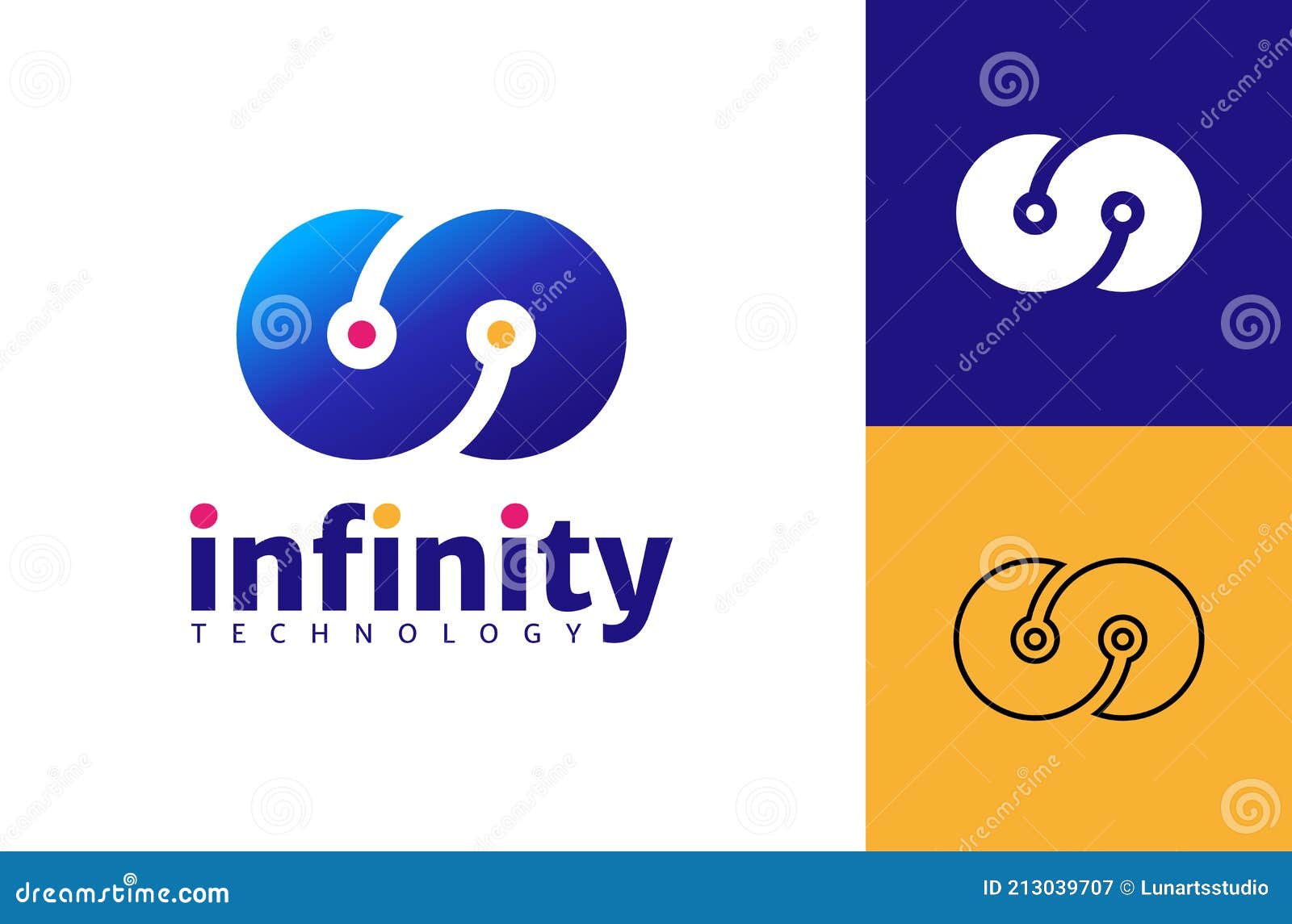 Infinity Tech Logo Vector Template, Creative Infinity Logo Design ...