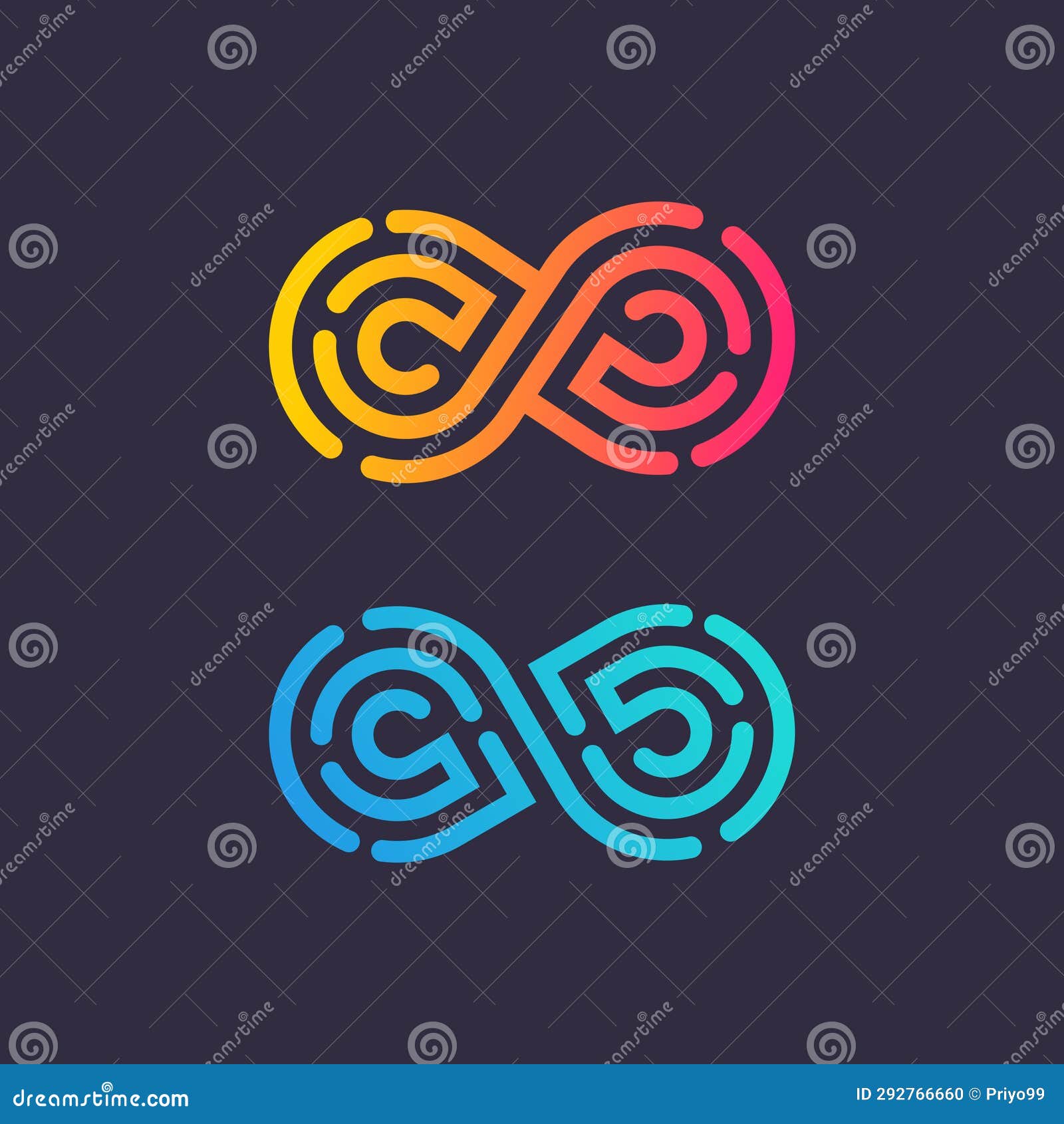 Infinity Technology Design Vector with Creative Element Concept Stock ...