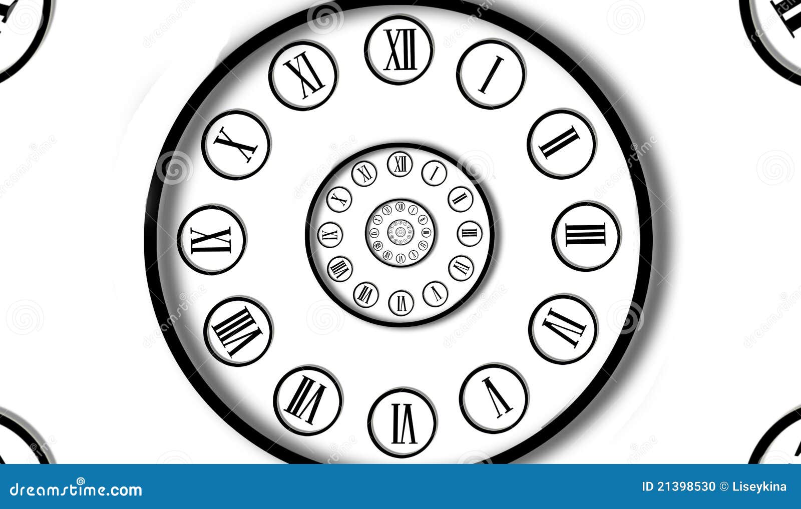 Infinity time. stock illustration. Illustration of infinity - 21398530