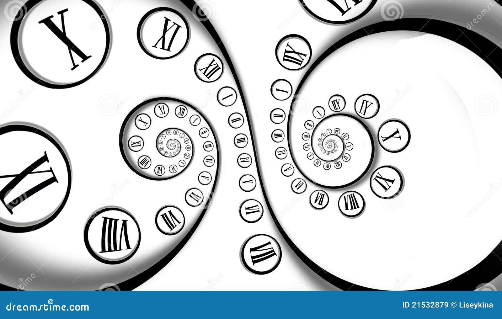 Infinity time. stock illustration. Illustration of moment - 21532879