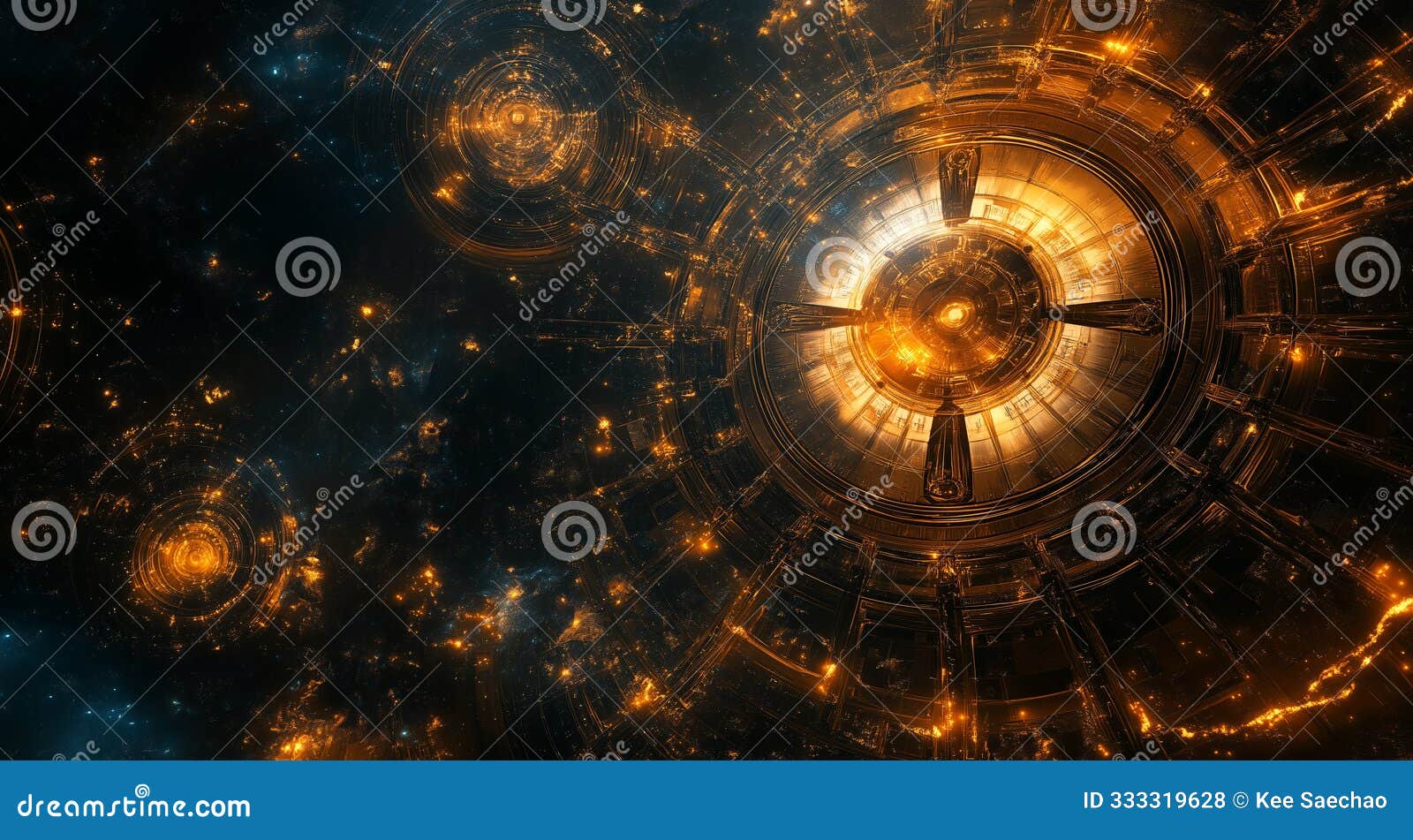 Infinity of Time: a Celestial Clockwork Stock Illustration ...