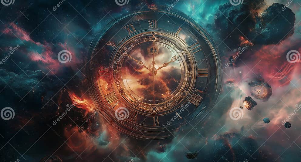 Infinity of Time: a Celestial Clockwork Stock Illustration ...