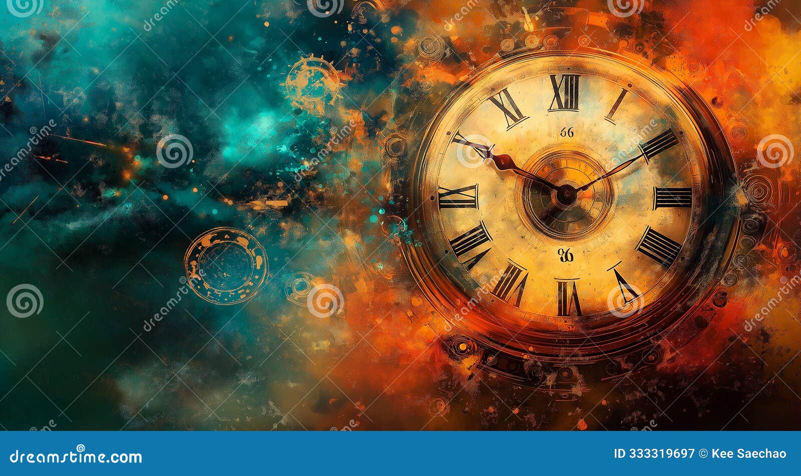 Infinity of Time: a Celestial Clockwork Stock Illustration ...