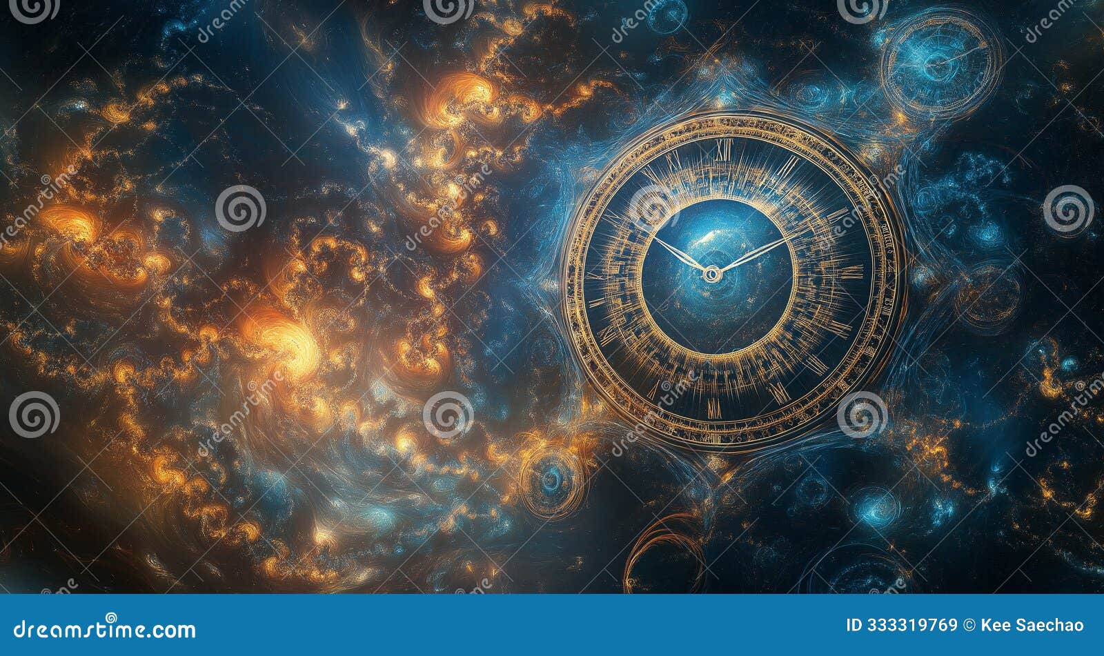 Infinity of Time: a Celestial Clockwork Stock Illustration ...