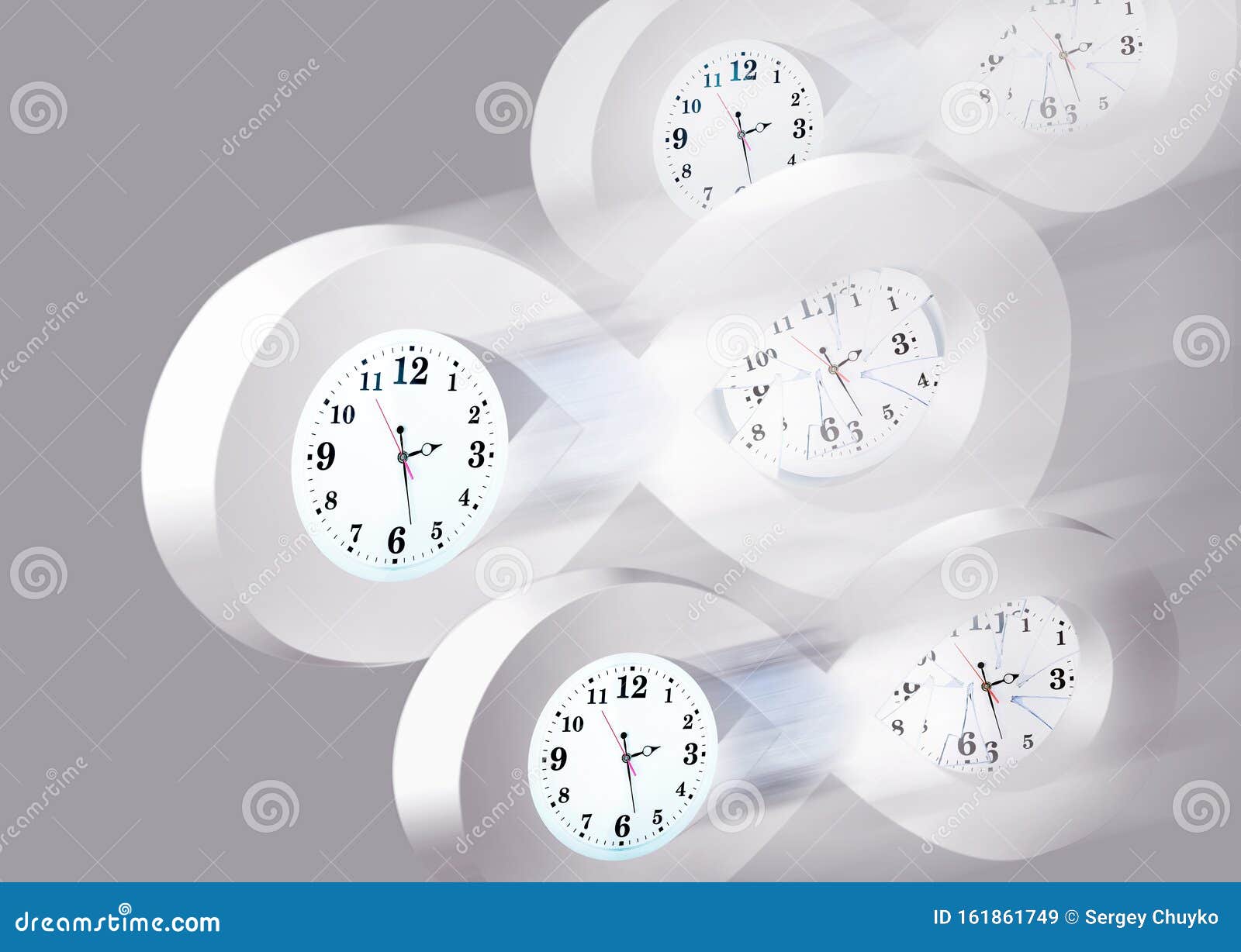 Infinity Time. Past, Present and Future Concept Stock Illustration ...