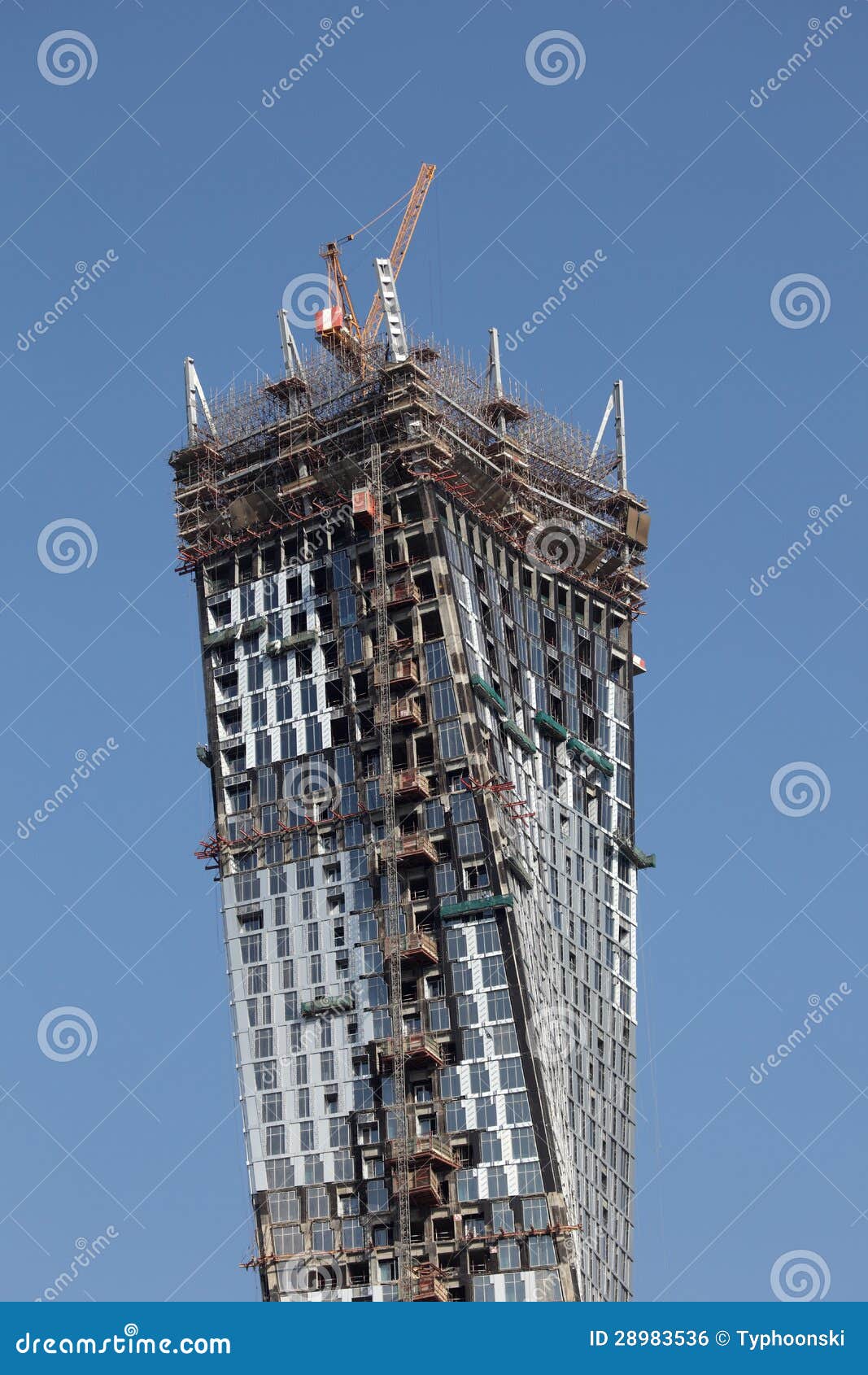 Infinity Tower - Skyscraper in Dubai Marina Editorial Photo - Image of ...