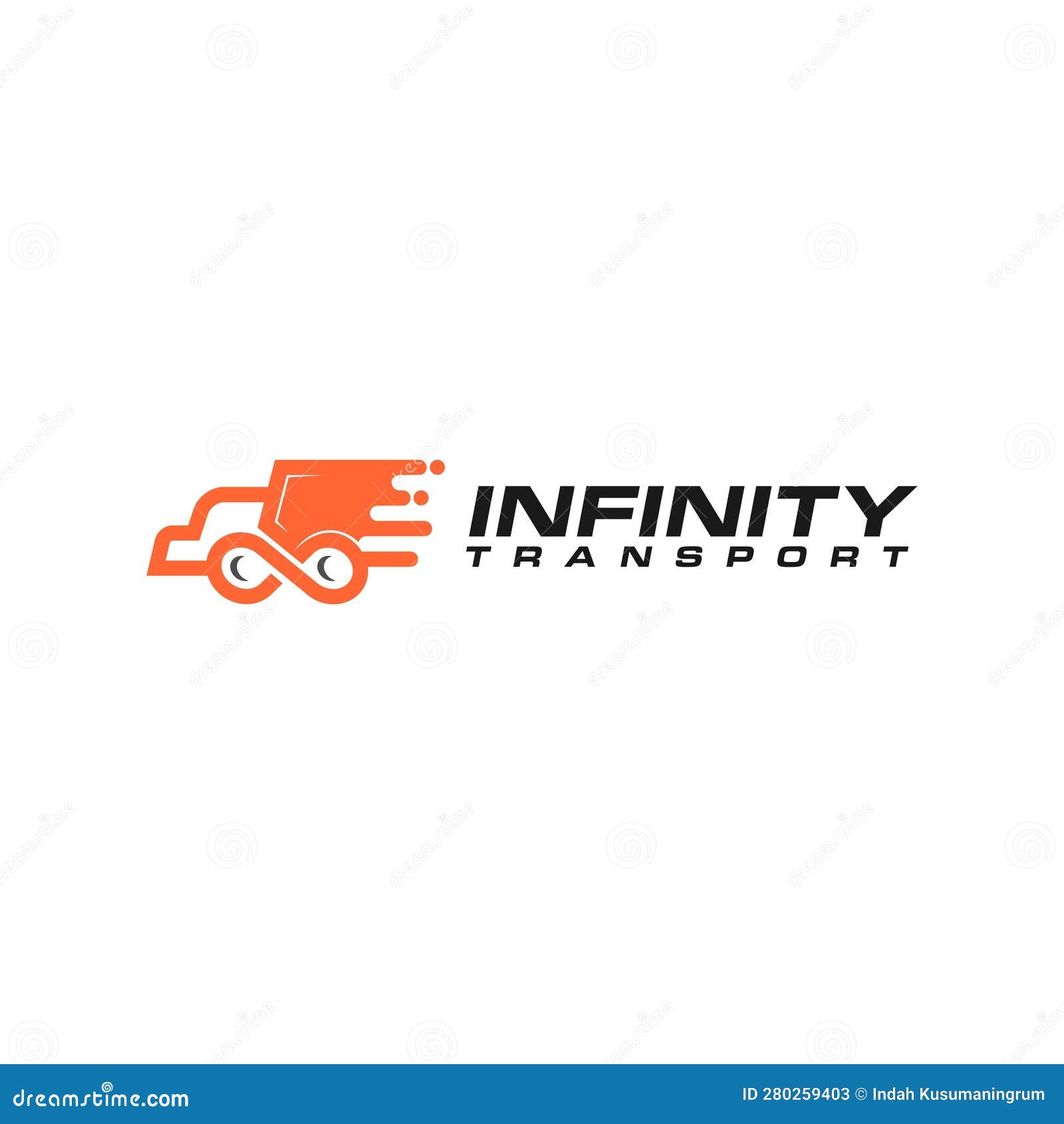 Infinity Transportation Logo Design. Truck and Infinity Combination ...