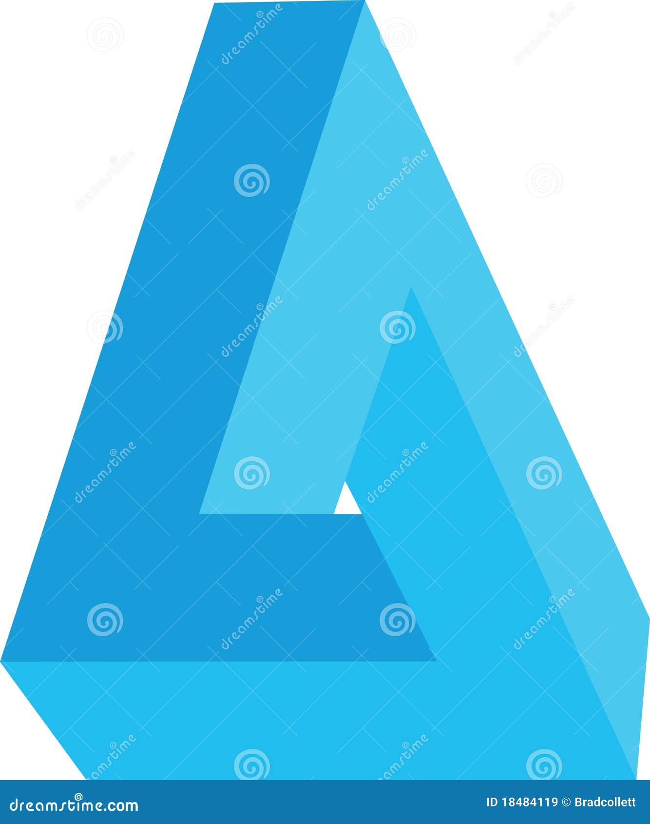 Infinity Triangle stock vector. Illustration of letter - 18484119