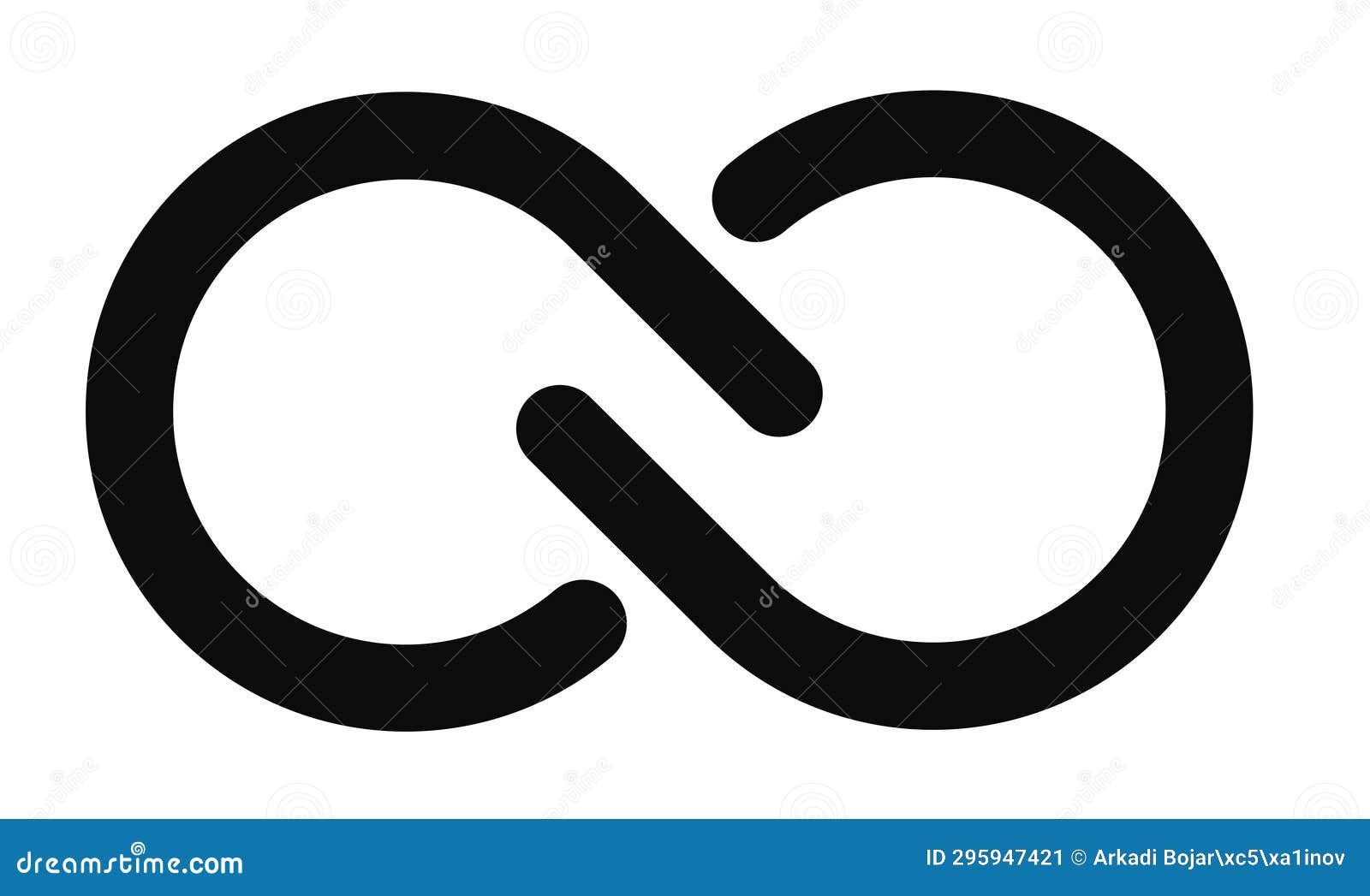 Loop Symbol. Mobius Ribbon Shape. Abstract Repetition And Infinity Sign ...