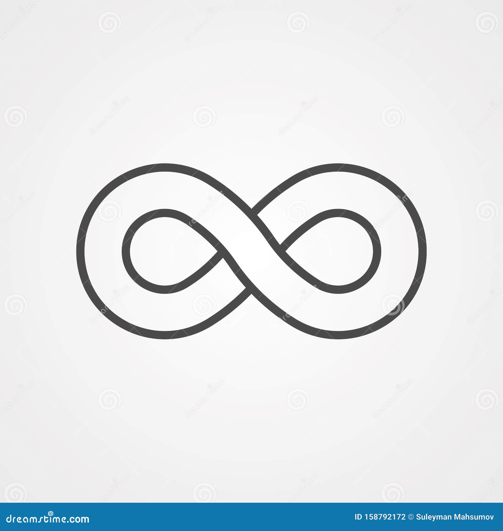 Infinity Vector Icon Sign Symbol Stock Illustration - Illustration of ...