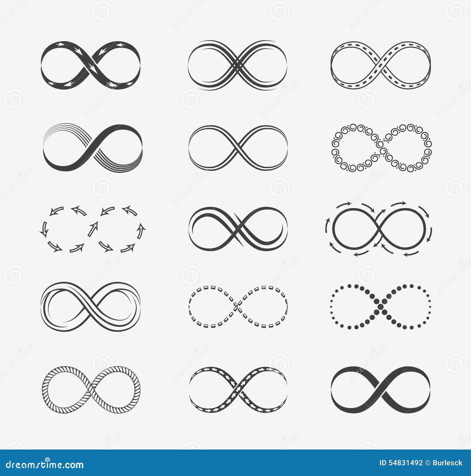 Infinity Vector Symbols Set | CartoonDealer.com #55244874