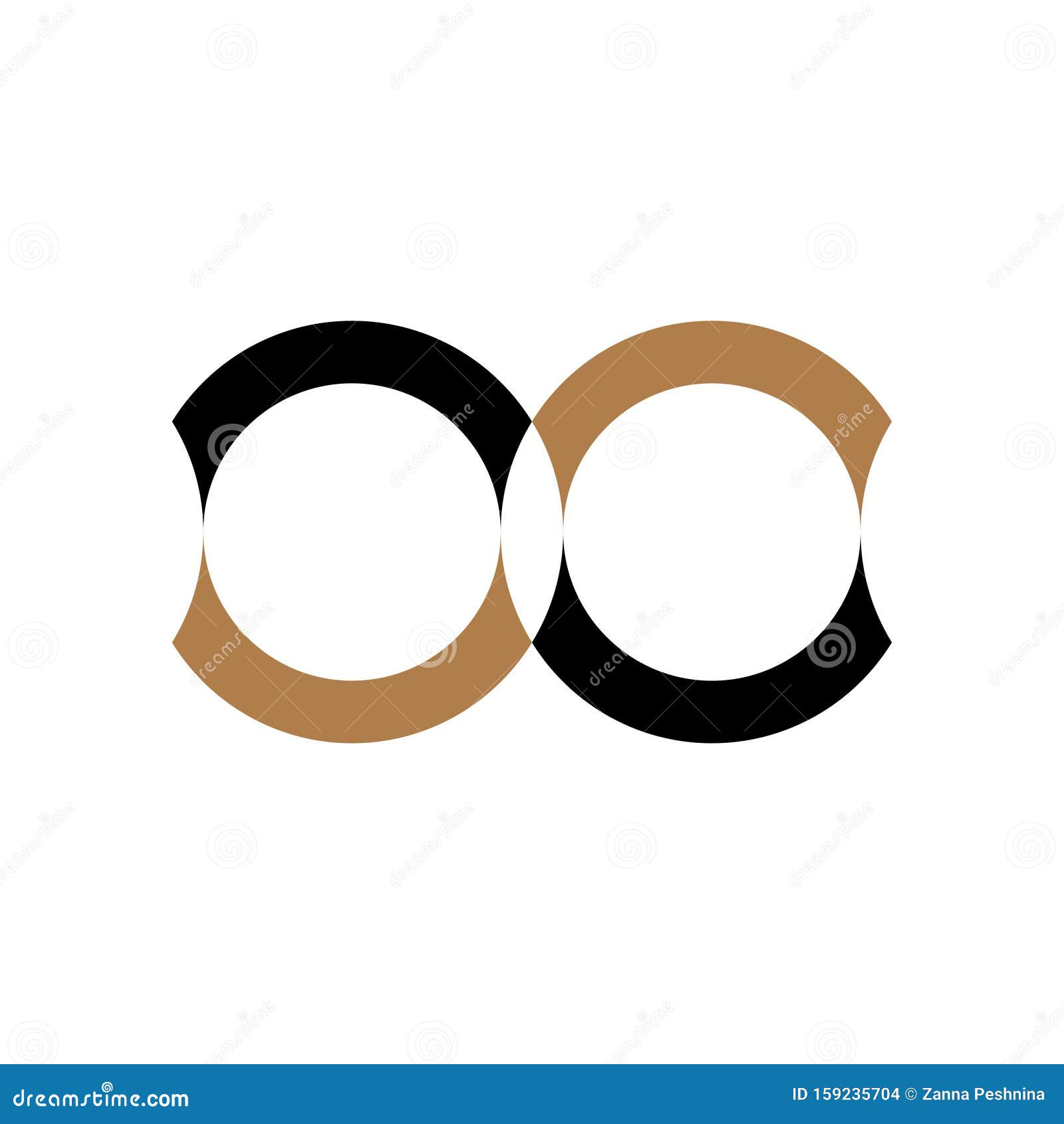 Infinity Vector Logo Symbol on White Background. Stock Vector ...