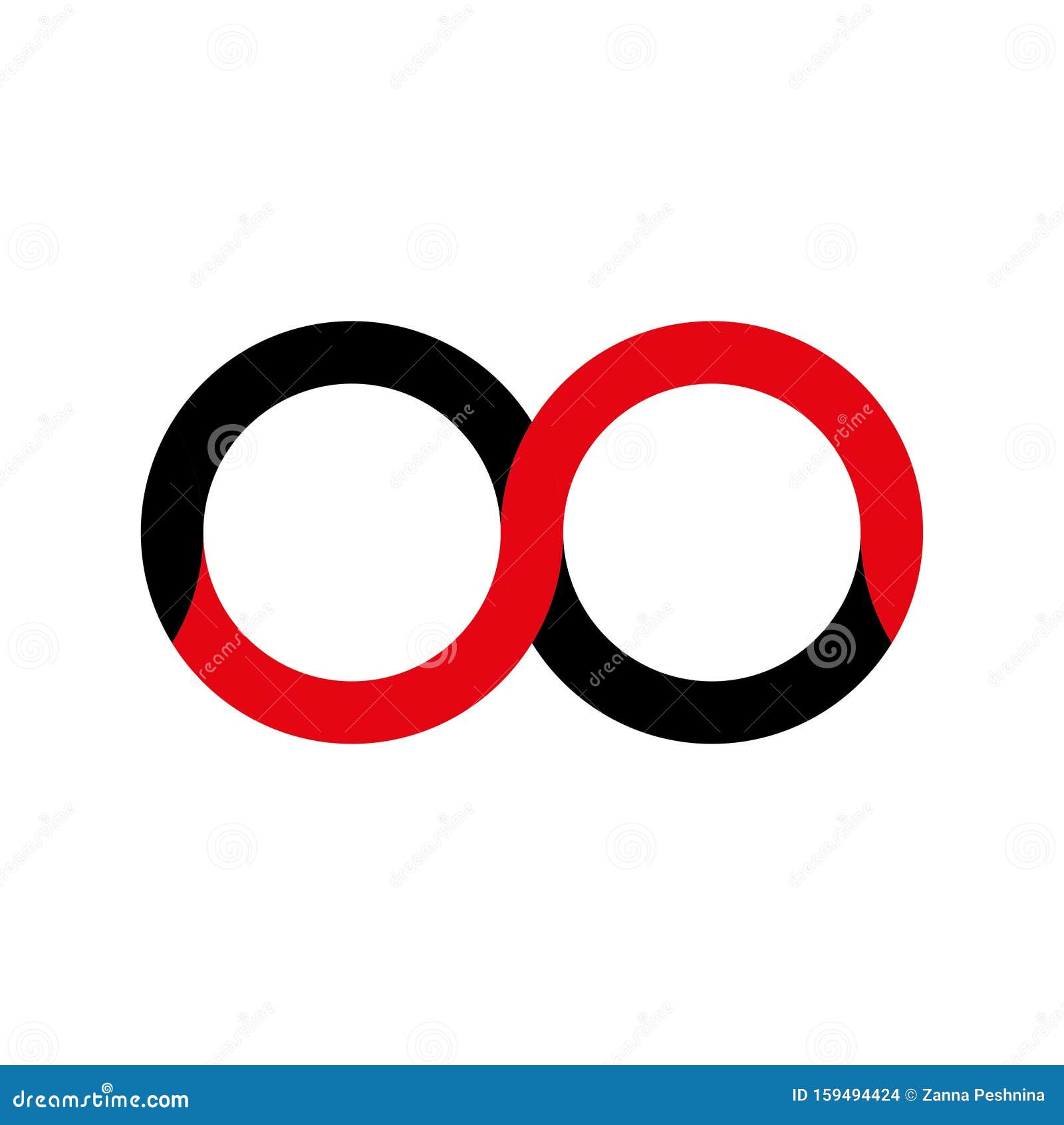 Infinity Vector Logo Symbol on White Background. Stock Vector ...