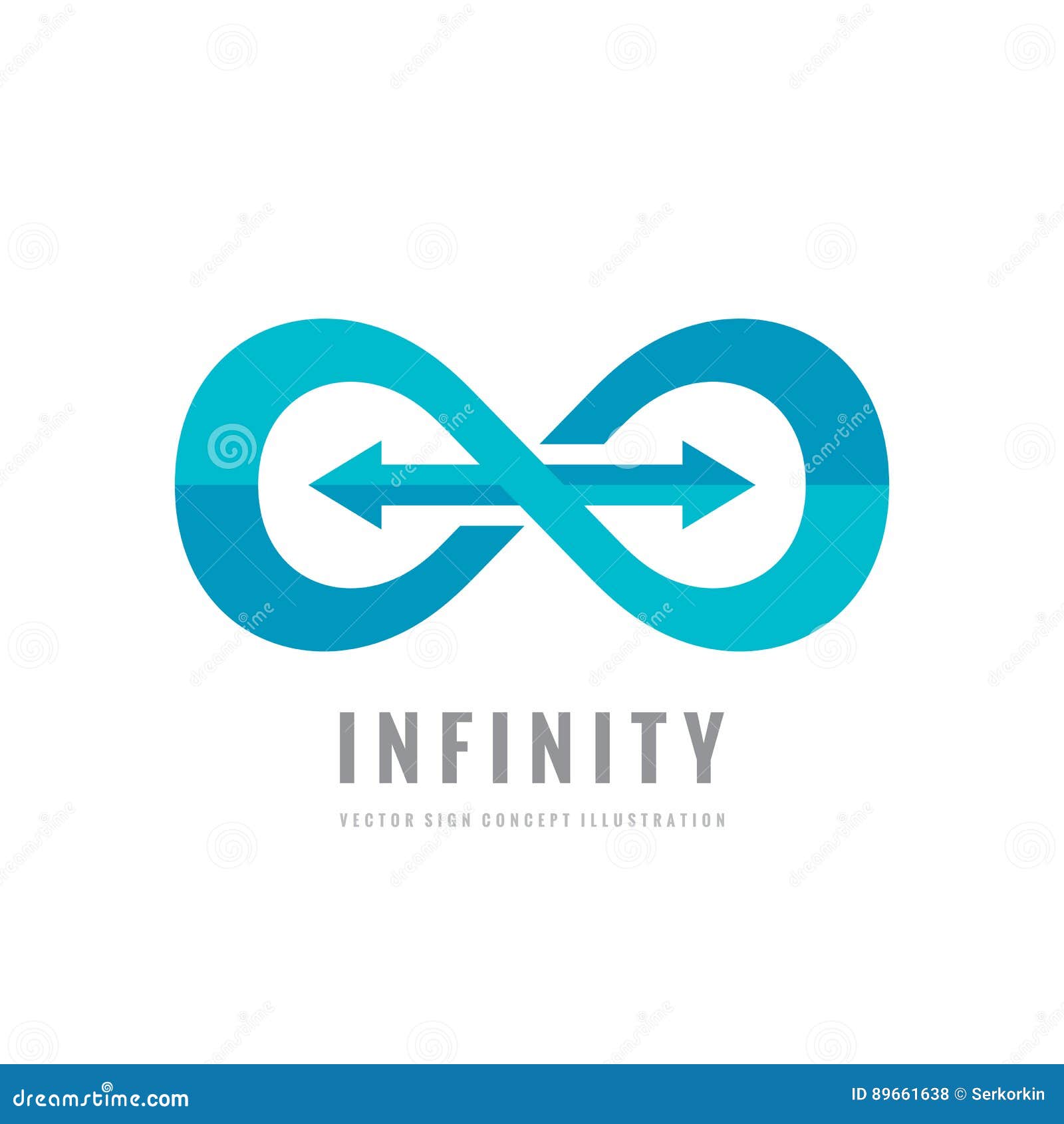 Infinity Arrows Infographic. 2 Step Options Template, Scheme, Diagram ...
