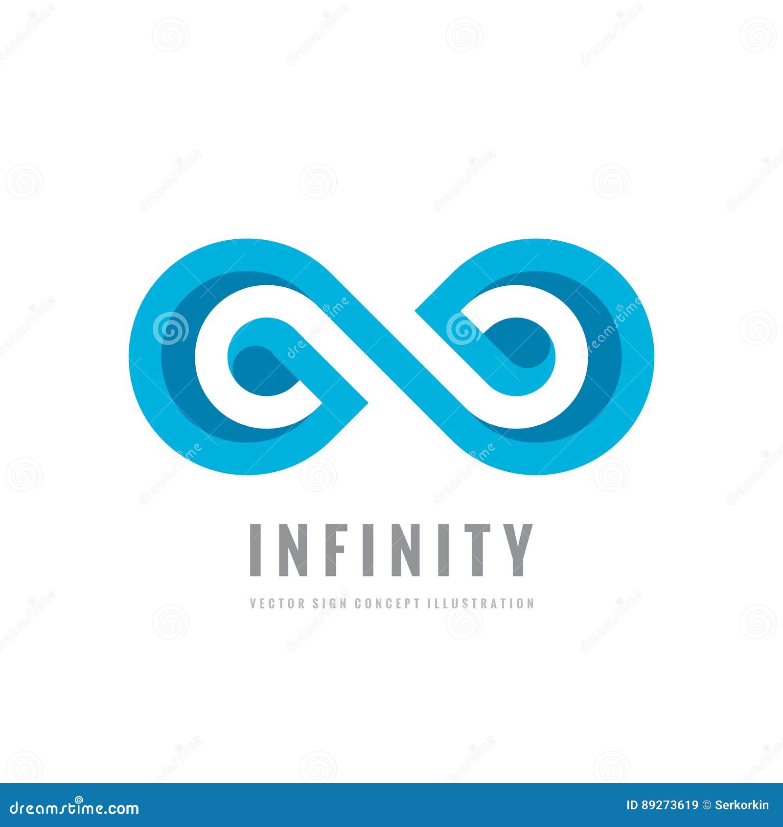 Infinity - Vector Logo Template Concept Illustration. Abstract Shape ...