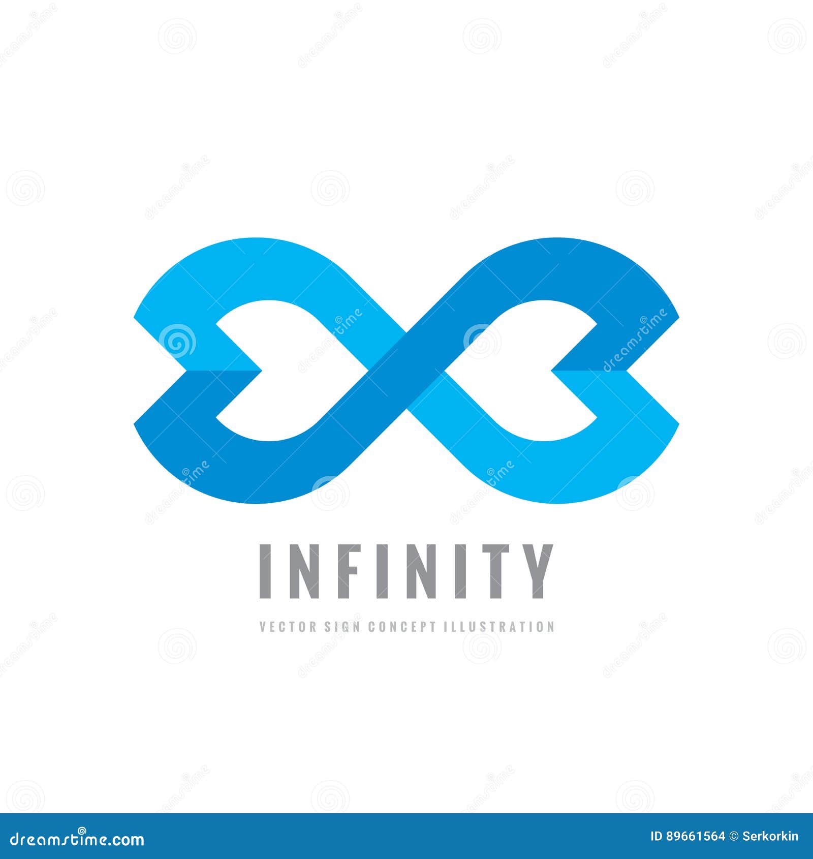 Infinity - Vector Logo Template Concept Illustration. Abstract Shape ...