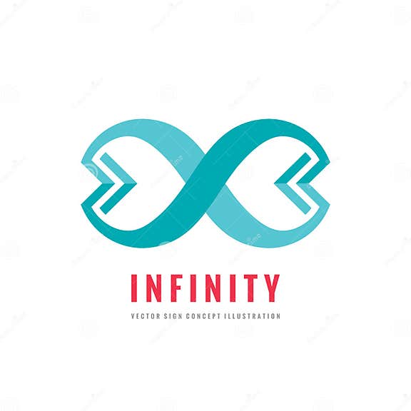 Infinity - Vector Logo Template Concept Illustration. Abstract Shape ...