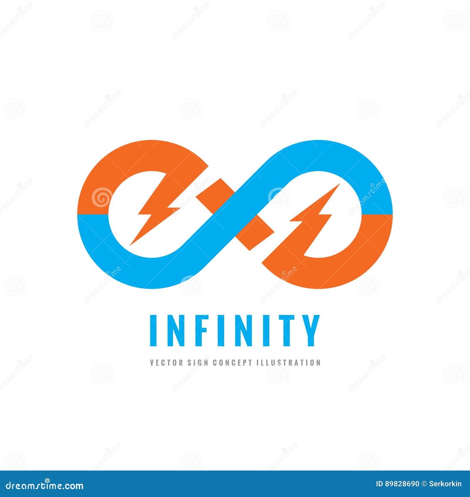 Infinity - Vector Logo Template Concept Illustration. Abstract Shape ...