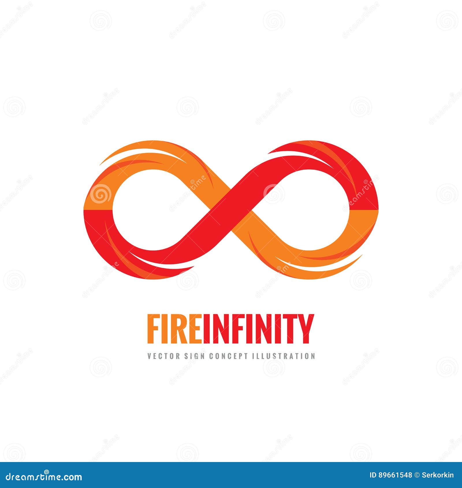 Infinity - Vector Logo Template Concept Illustration in Flat Style ...