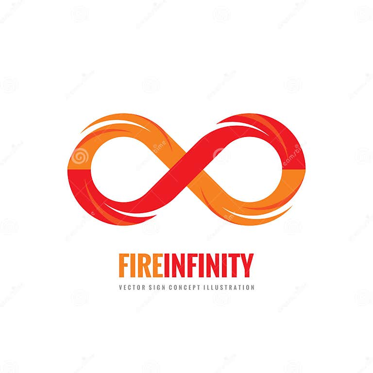 Infinity - Vector Logo Template Concept Illustration in Flat Style ...