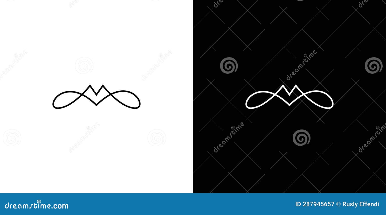 The Infinity M Logo Design is Unique and Modern Stock Vector ...