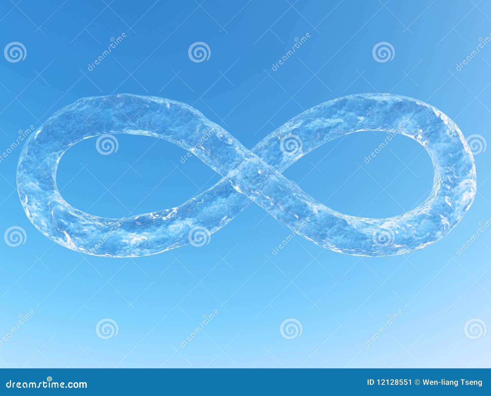 Infinity Water stock illustration. Illustration of design - 12128551