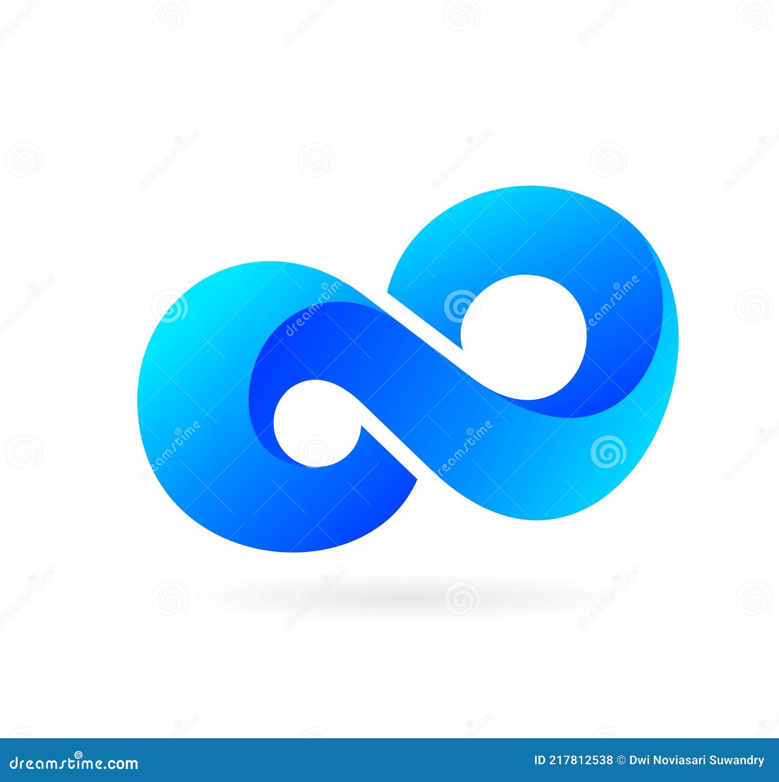 Infinity Water Logo with Bold Concept Stock Vector - Illustration of ...