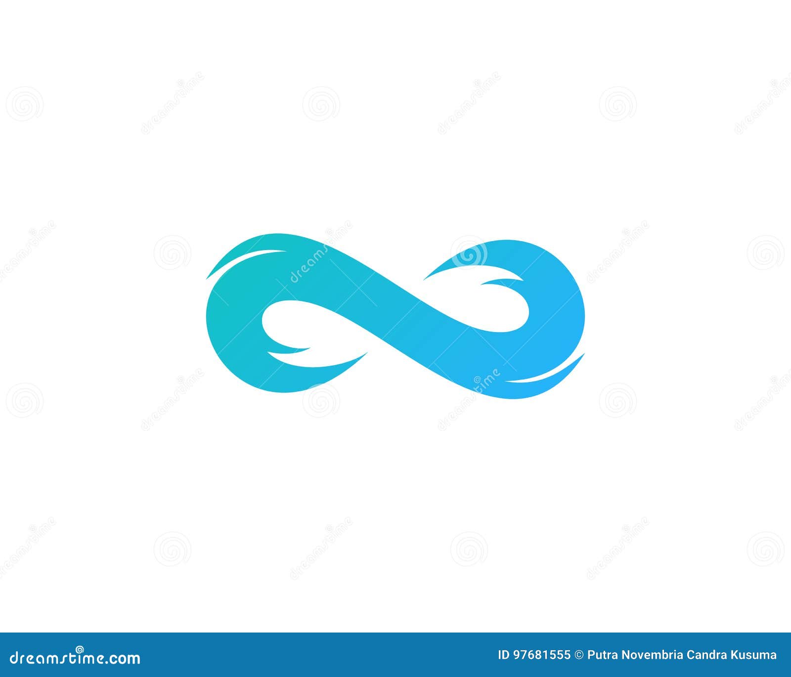Infinity Wave Icon Logo Design Element Stock Vector - Illustration of ...